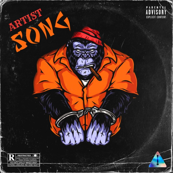 gorilla cover art Template | PosterMyWall