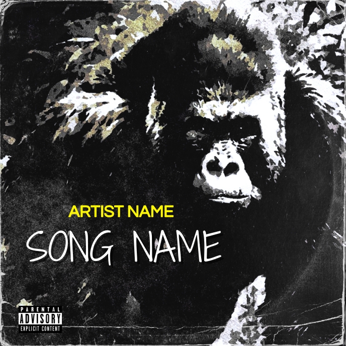 gorilla cover art Template | PosterMyWall
