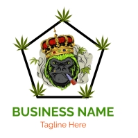 King gorilla logo Template | PosterMyWall