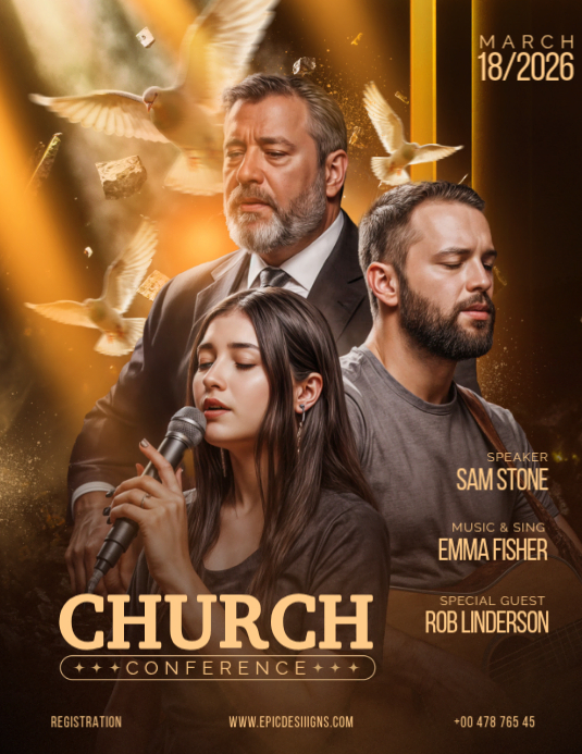 Gospel/Church Conference Flyer Template | PosterMyWall