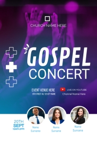 gospel concert Template | PosterMyWall