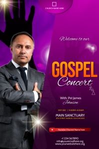 Gospel Concert flyer Template | PosterMyWall