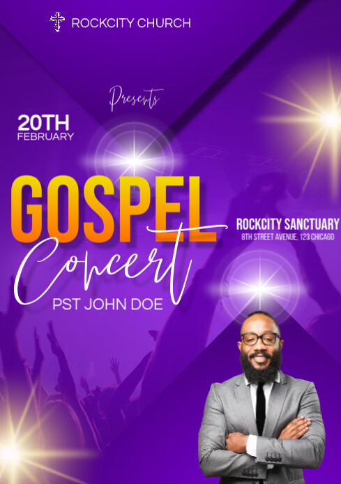 gospel concert Template | PosterMyWall