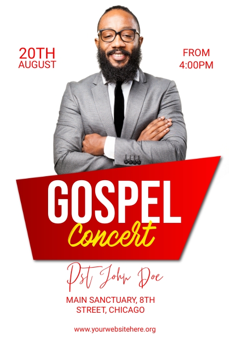 gospel concert Template | PosterMyWall