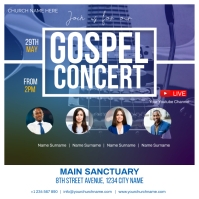 gospel concert Template | PosterMyWall