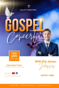 gospel concert Template | PosterMyWall