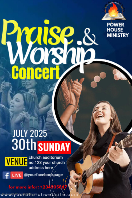 GOSPEL CONCERT Template | PosterMyWall
