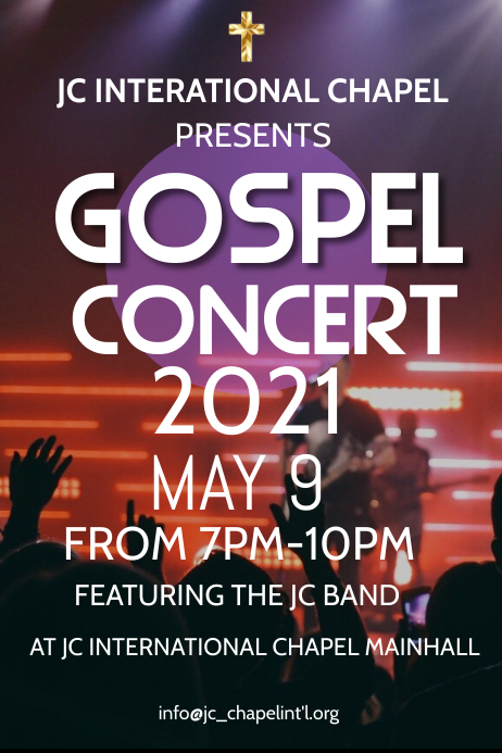 Copy of gospel concert | PosterMyWall