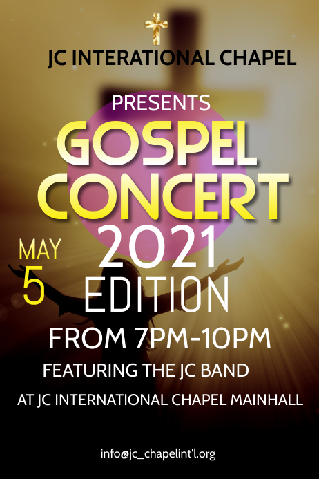 Gospel concert flyer Template | PosterMyWall