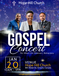 gospel concert flyer Template | PosterMyWall