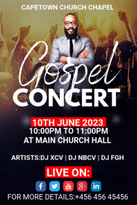 gospel concert Template | PosterMyWall