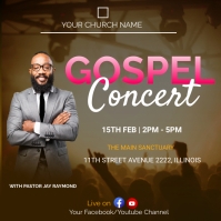 gospel concert poster Template | PosterMyWall
