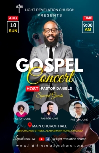 GOSPEL CONCERT POSTER Template | PosterMyWall