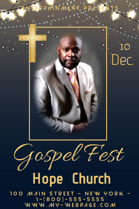 Gospel Fest Template | PosterMyWall