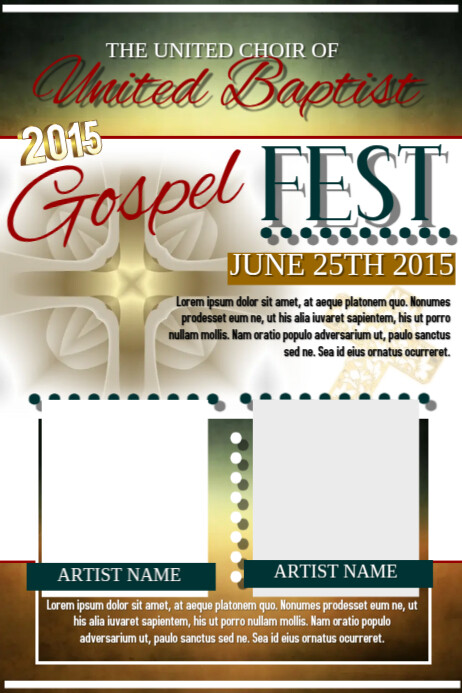 Gospel Fest Template | PosterMyWall