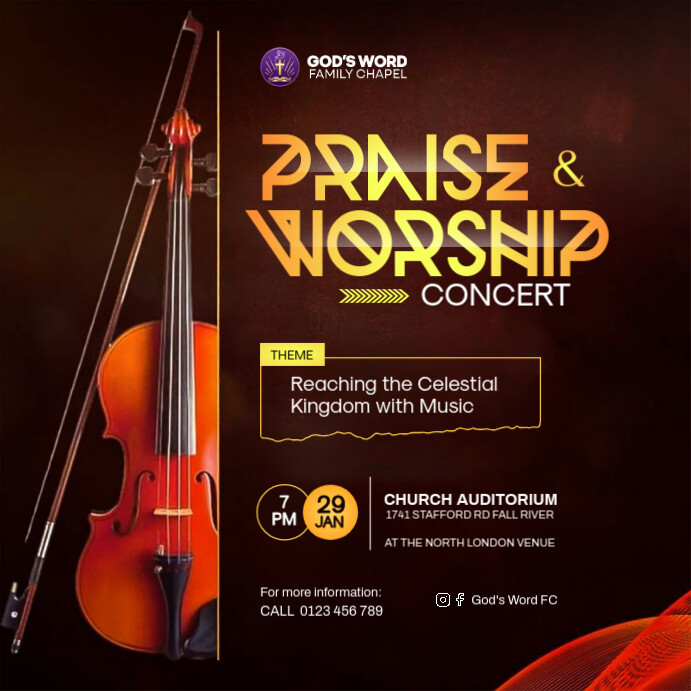 Copy of Gospel Music concert | PosterMyWall