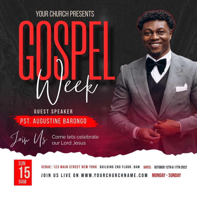 Gospel Night Template | PosterMyWall