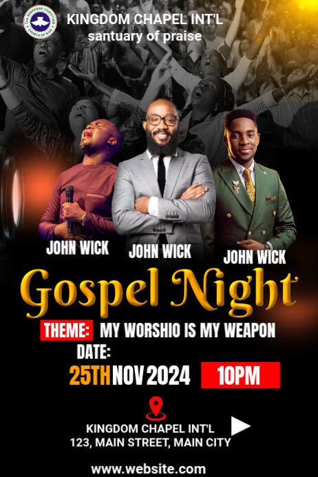 Gospel night Template | PosterMyWall