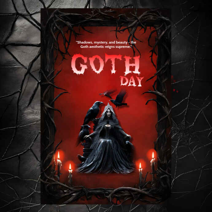 Goth day Template | PosterMyWall