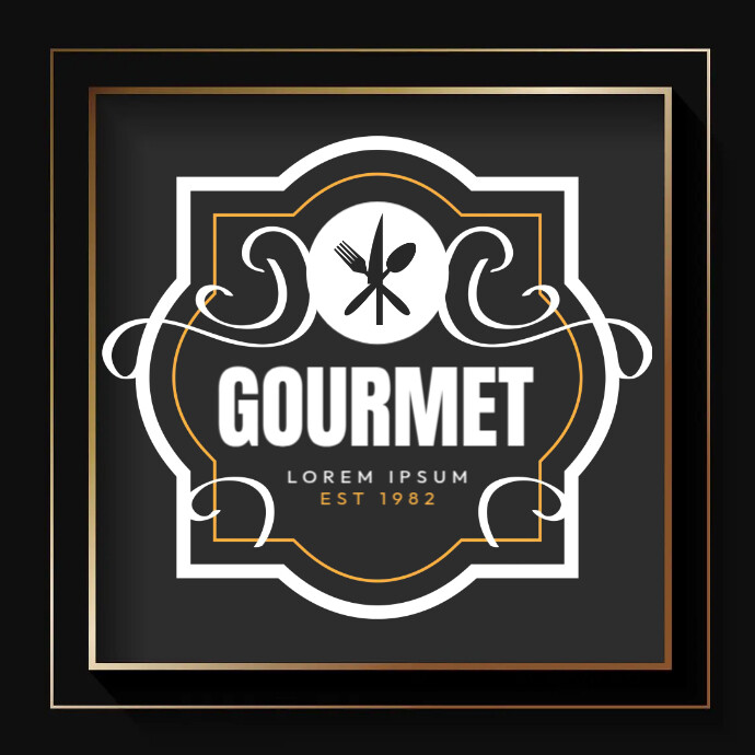 Gourmet Kitchen Logo Template | PosterMyWall