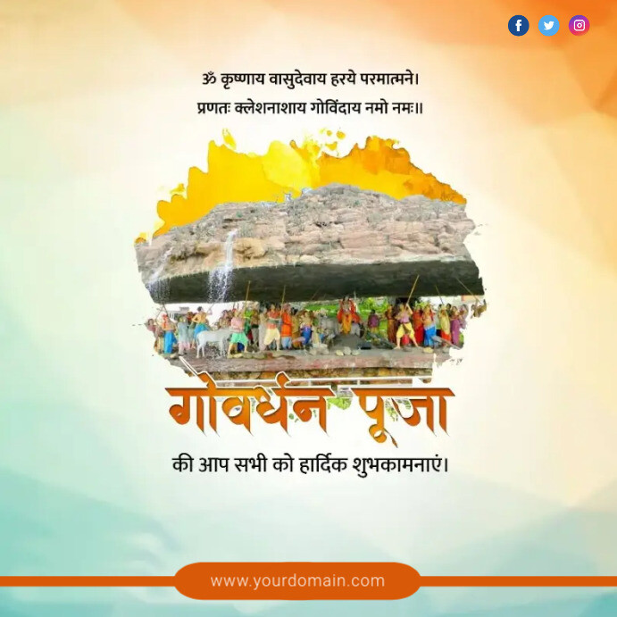 govardhan puja Template | PosterMyWall