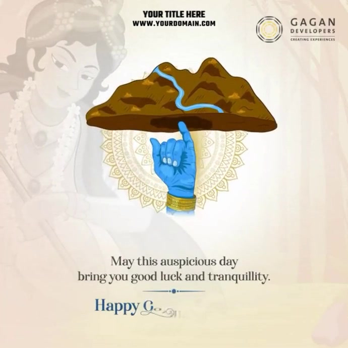 Copy of Govardhan Puja | PosterMyWall