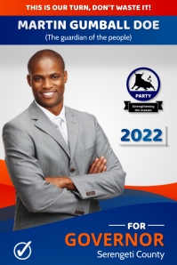 CAMPAIGN POSTER Template | PosterMyWall