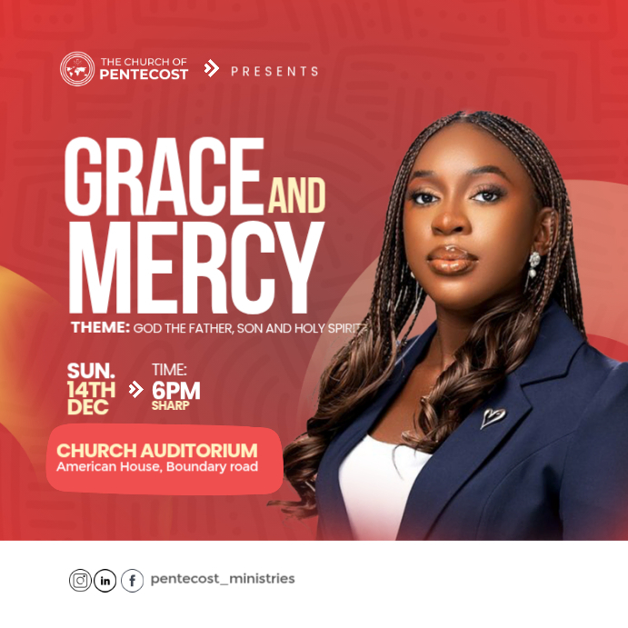 Grace and Mercy Church Event Template | PosterMyWall