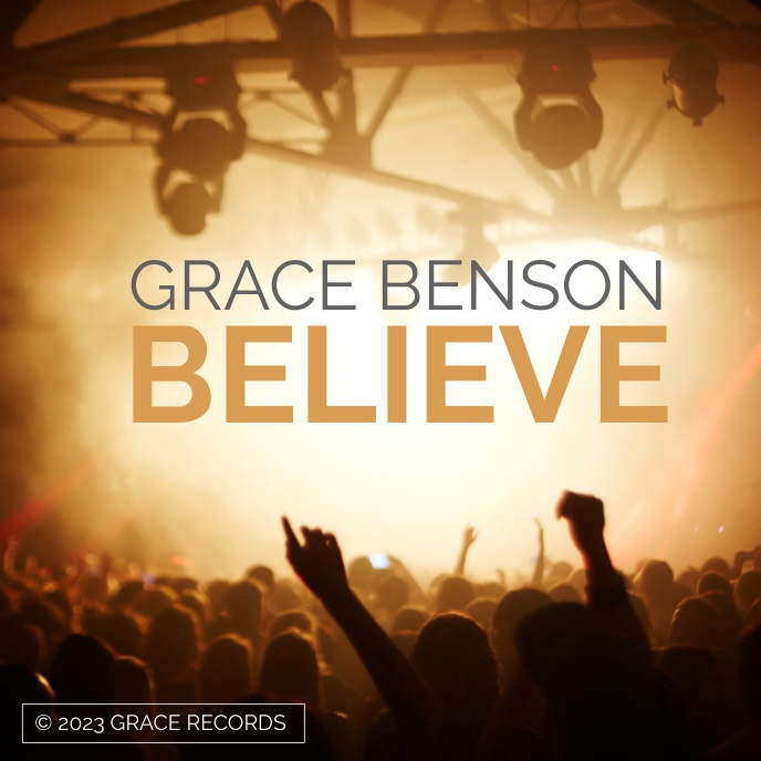 Grace Benson Believe Album Cover Template | PosterMyWall