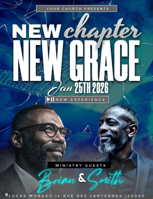 Grace For A New Beginning Template | PosterMyWall