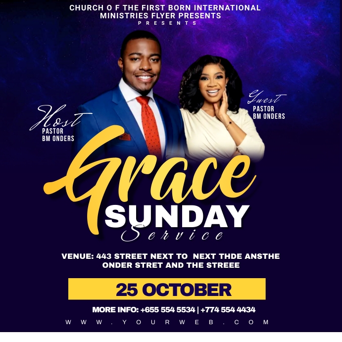 Copy of grace sunday | PosterMyWall