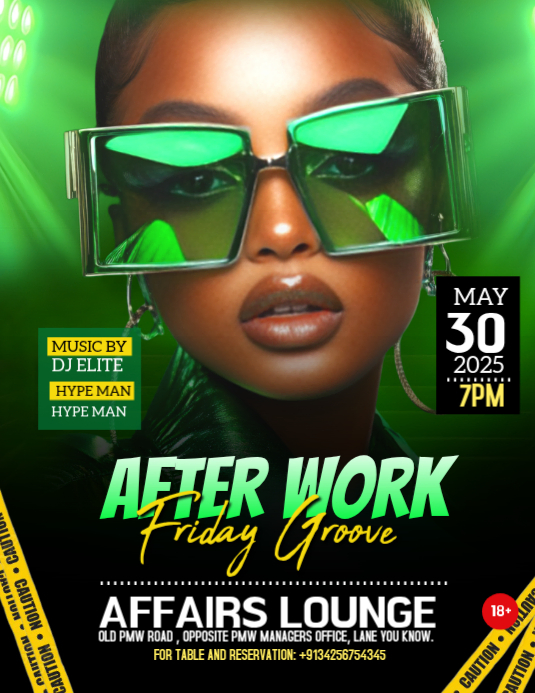 Copy of Gradient Afterwork Friday Groove Flyer (us Letter) | PosterMyWall