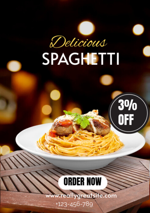 Gradient Black A4 Template | PosterMyWall