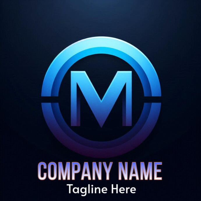 Gradient Blue Letter M Brand Business/company Logo Design/ M Icon Logo ...