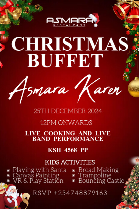 Copy of Gradient Christmas Buffet Poster | PosterMyWall