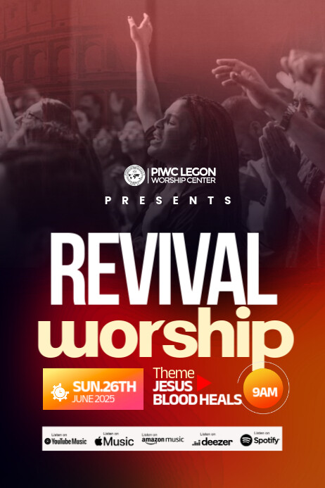 Copy of Gradient Church Revival Conference Poster | PosterMyWall