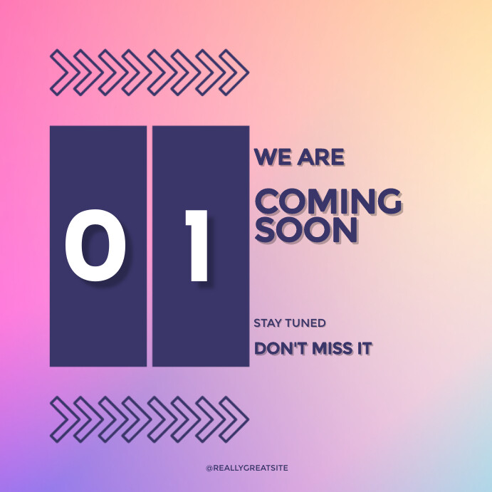 Gradient Colorful Coming Soon Instagram Post Templat | PosterMyWall