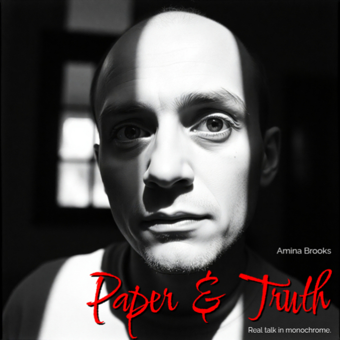 Gradient Conscious Rap Album Cover — Grainy Black And White Documentary ...
