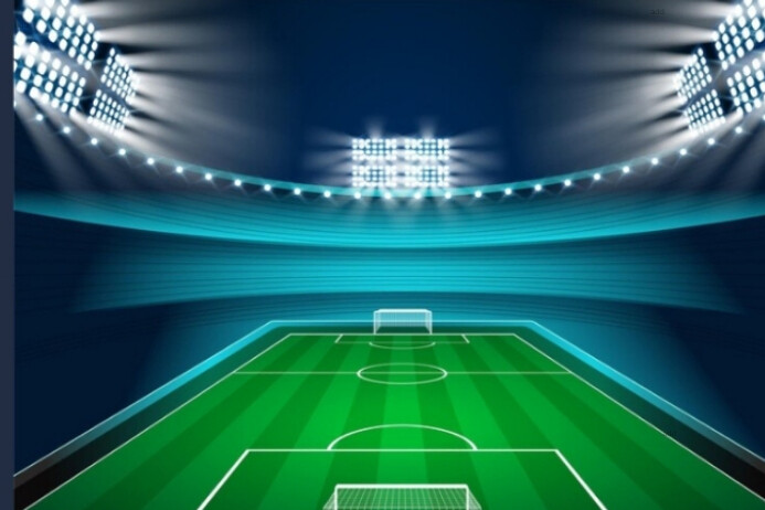 Gradient Football Field background Template | PosterMyWall