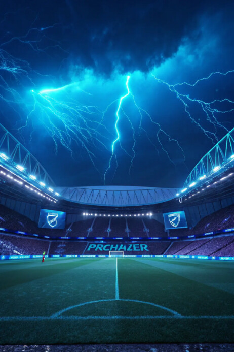 Copy of Gradient Football Field Background Poster | PosterMyWall