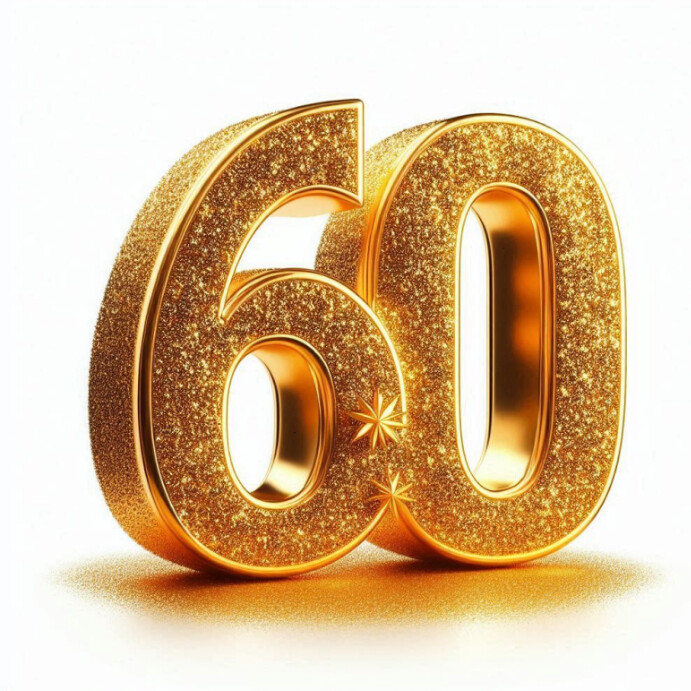 Copy of Gradient Gold "60" Instagram Post | PosterMyWall