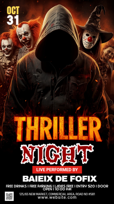 Gradient Halloween Party Instagram Story Template | PosterMyWall