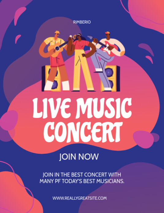 Copy of Gradient Illustrative Live Music Concert Flye | PosterMyWall