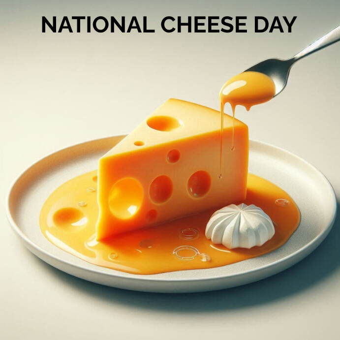 Gradient National Cheese Day Instagram Post Template | PosterMyWall