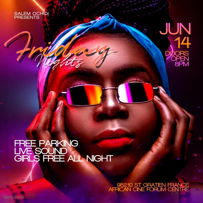 Gradient Neon Party Flyer Template | PosterMyWall