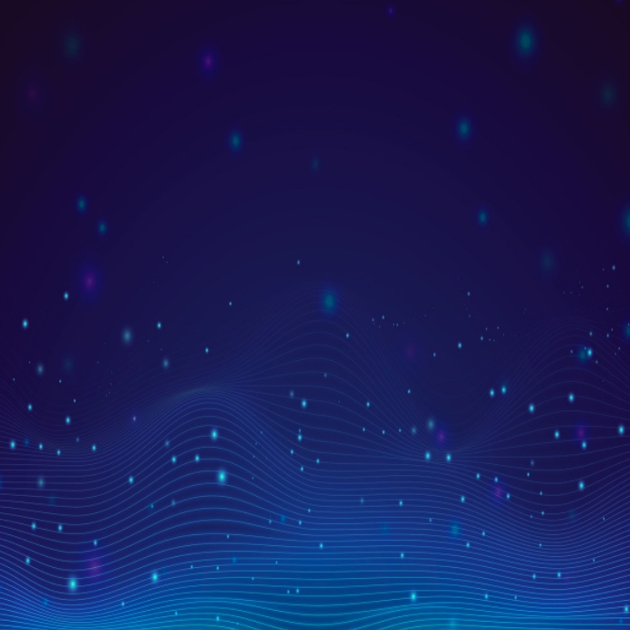 Copy of Gradient particle wave background design | PosterMyWall