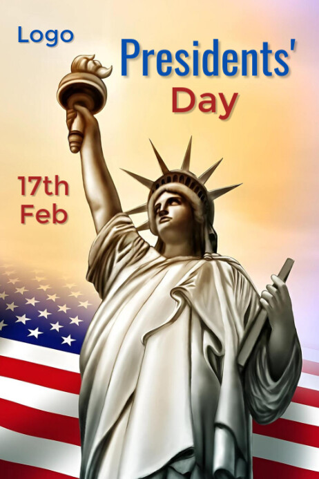 Gradient Presidents' Day Poster Template | PosterMyWall