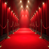Light Red Carpet Stage Template | PosterMyWall