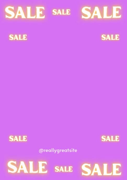 Gradient Sale Offer Post A4 Template | PosterMyWall