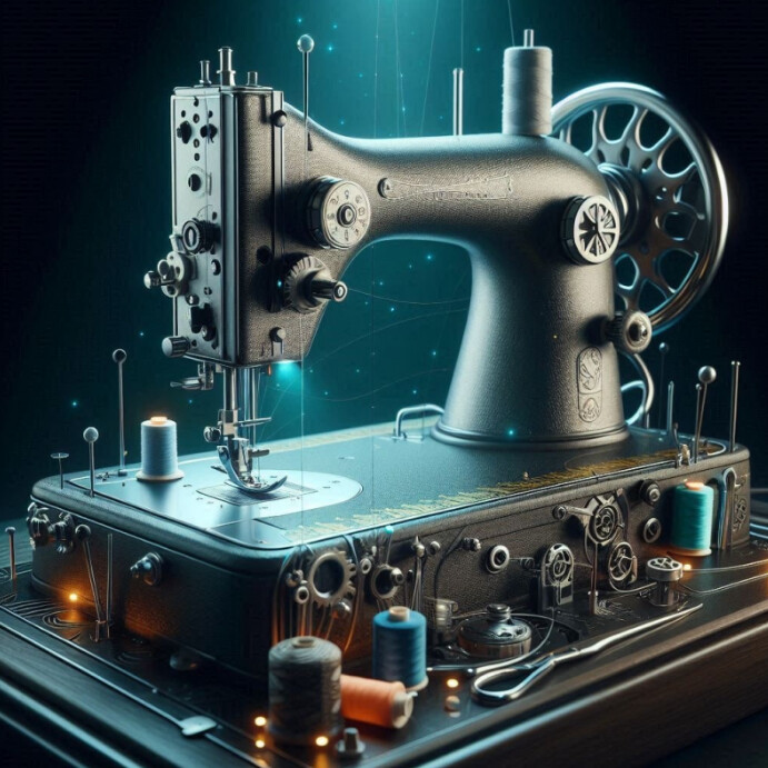 Plantilla de Gradient Sewing Machine Instagram Post | PosterMyWall